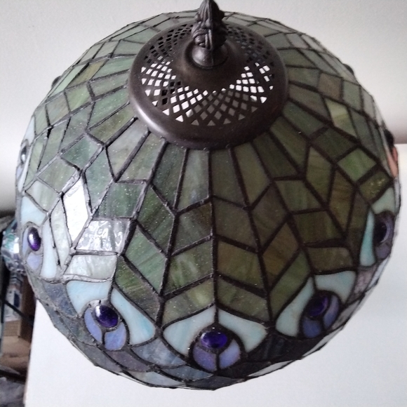RUI CHENG | Art | Large Antique Tiffany Style Lamp | Poshmark